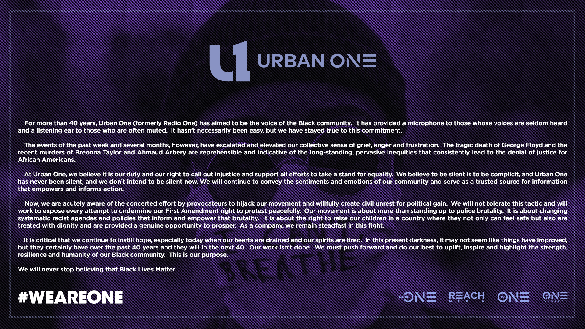 Urban One Statement